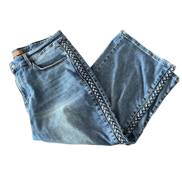 Judy Blue | Jeans | Judy Blue Wide Leg High Rise Cropped Jean Stretch ...